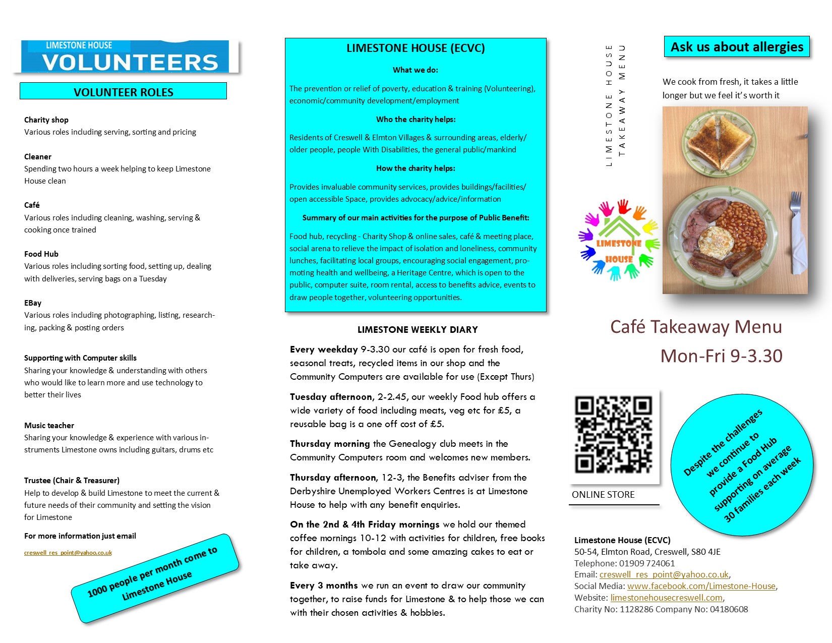 Memory Lane Café – Limestone House, Creswell